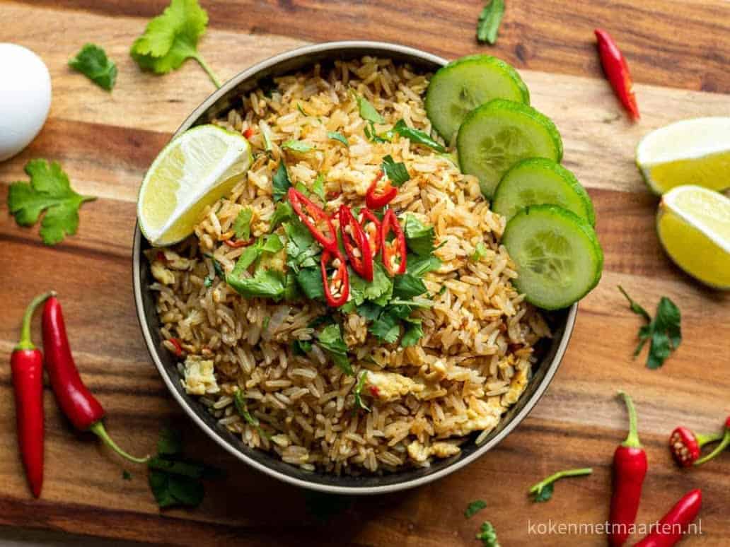 Khao Pad – Thaise Gebakken Rijst - Koken Met Maarten
